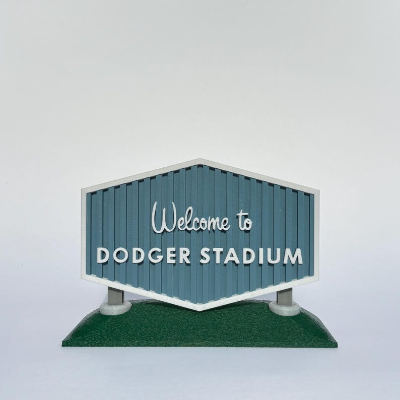 Welcome to Dodger Stadium Sign 3D Printed Model - Etsy