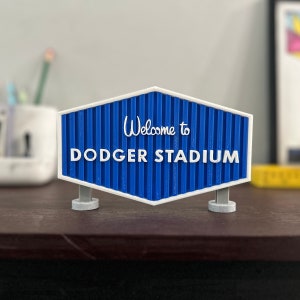 Welcome to Dodger Stadium Sign 3D Printed Model - Etsy