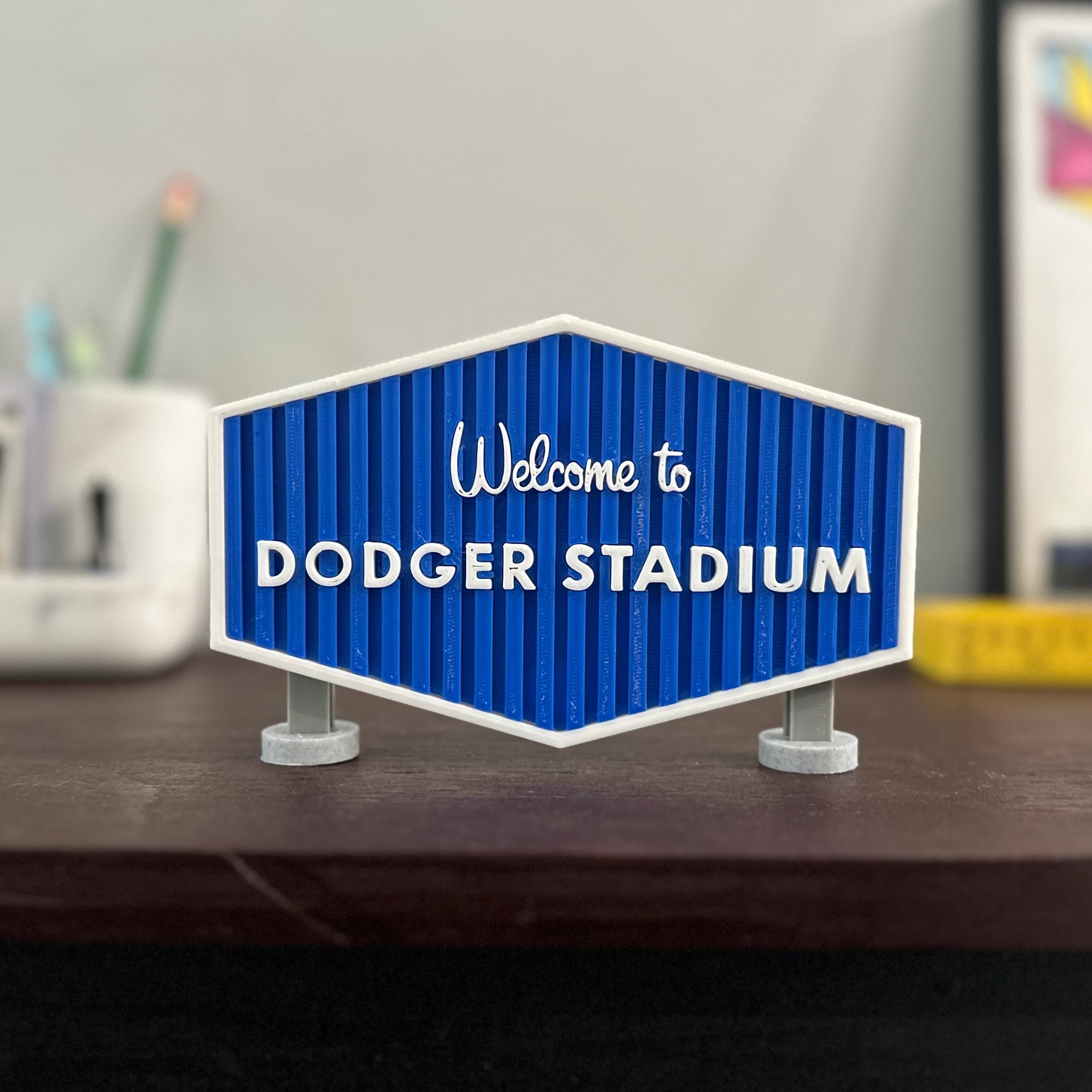 Welcome to Dodger Stadium Sign 3D Printed Model - Etsy