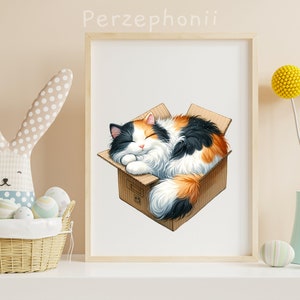 Calico Cat Watercolor Clipart 28 PNG 4160x4160 Pixel 300DPI for Crafts ...