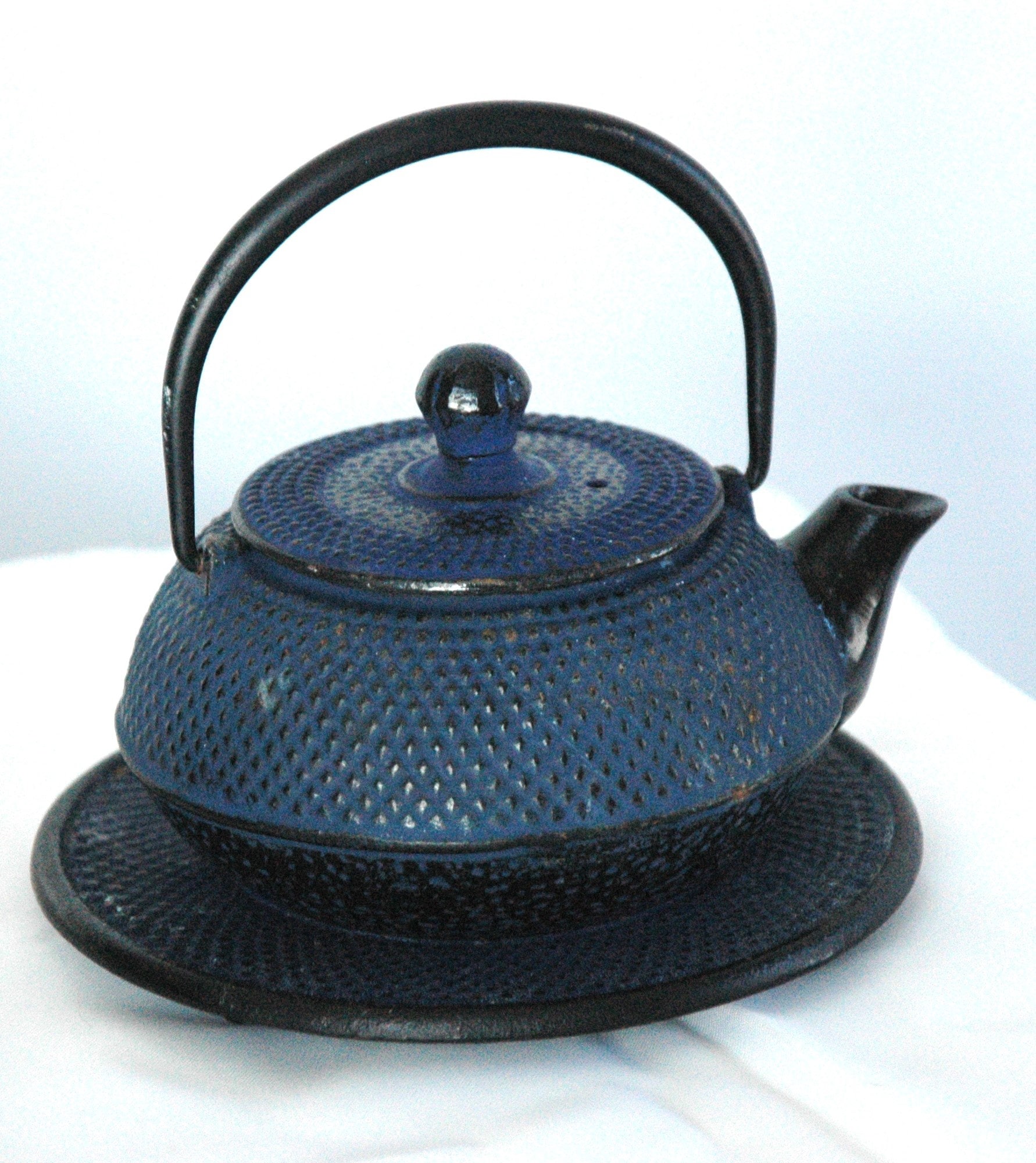 Vintage Rustic Cast Iron Japanese Tea Pot and Saucer - Etsy