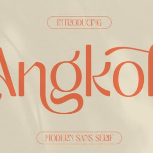Angkola Font, Minimalist Font, Cricut Fonts, Casual Font, Modern Font ...