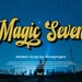 Magic Seven Font, Minimalist Font, Cricut Fonts, Casual Font, Modern ...
