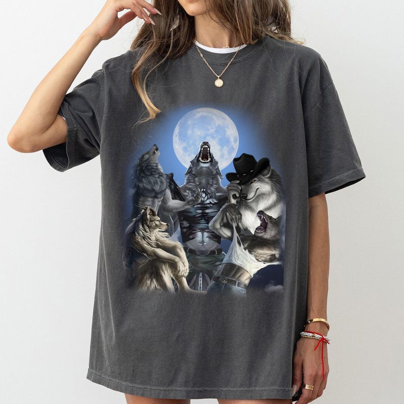 Wolf Ripping Shirt - Etsy