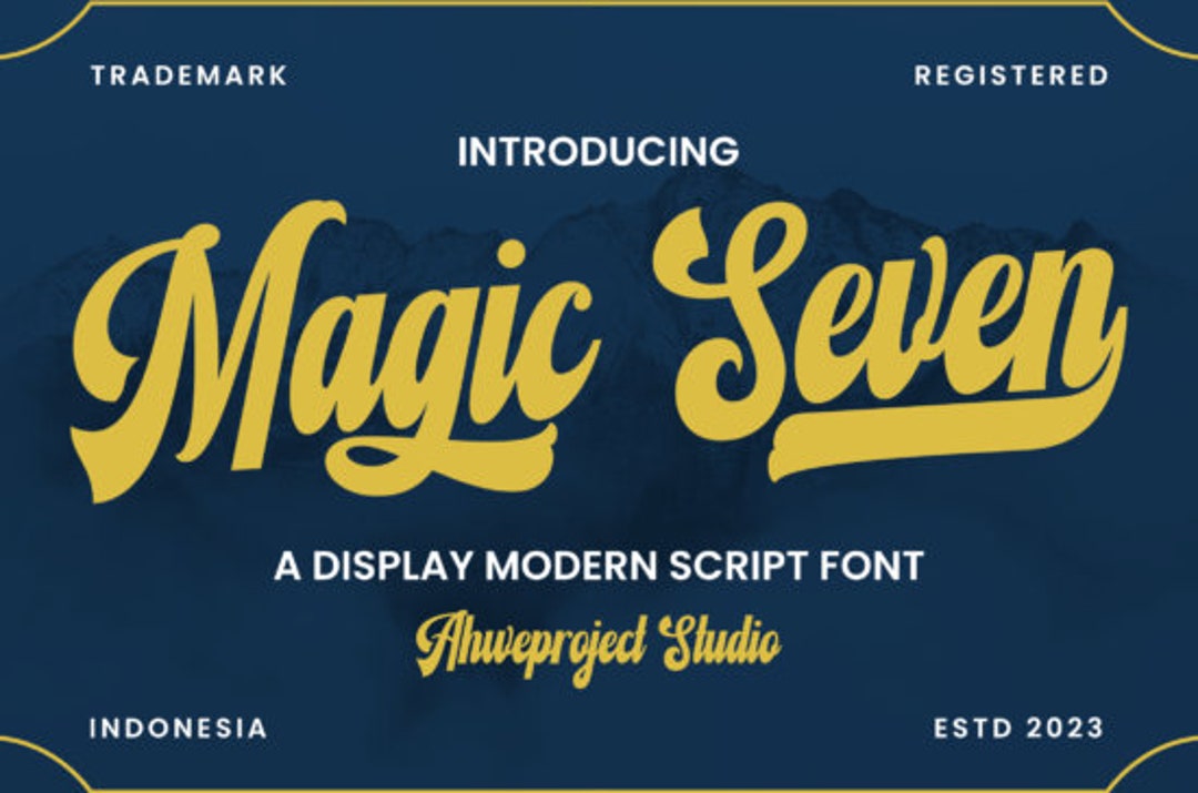 Magic Seven Font, Minimalist Font, Cricut Fonts, Casual Font, Modern ...