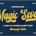 Magic Seven Font, Minimalist Font, Cricut Fonts, Casual Font, Modern ...