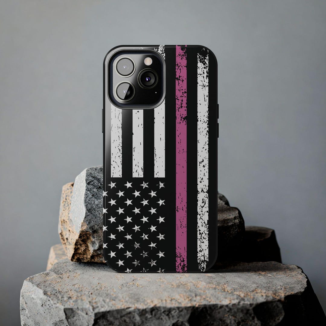 Thin Pink Line Phone Case, Breast Cancer Awareness, Support Our Women ...