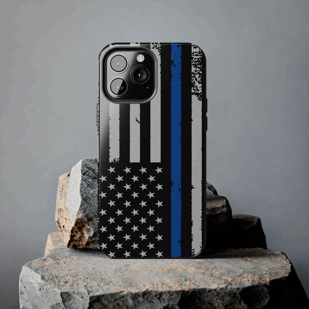 Thin Blue Line Phone Case, Police, Officers, MAGA, USA, Patriot, Donald ...