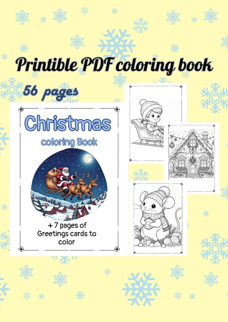 Coloring Book Printable Coloring Pages Christmas Coloring Book Kids ...