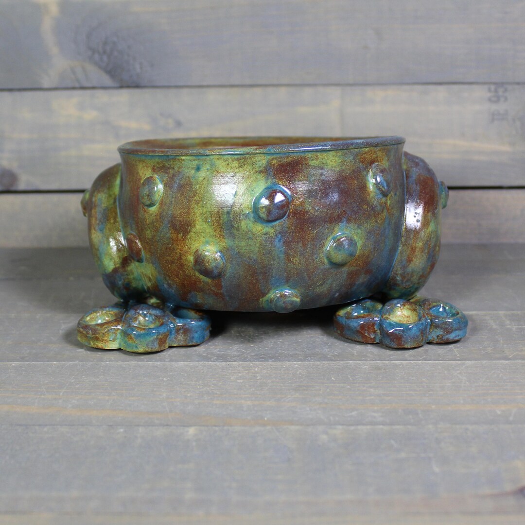 Handmade Ceramic Frog Planter Pot With Sculpted Legs - Etsy