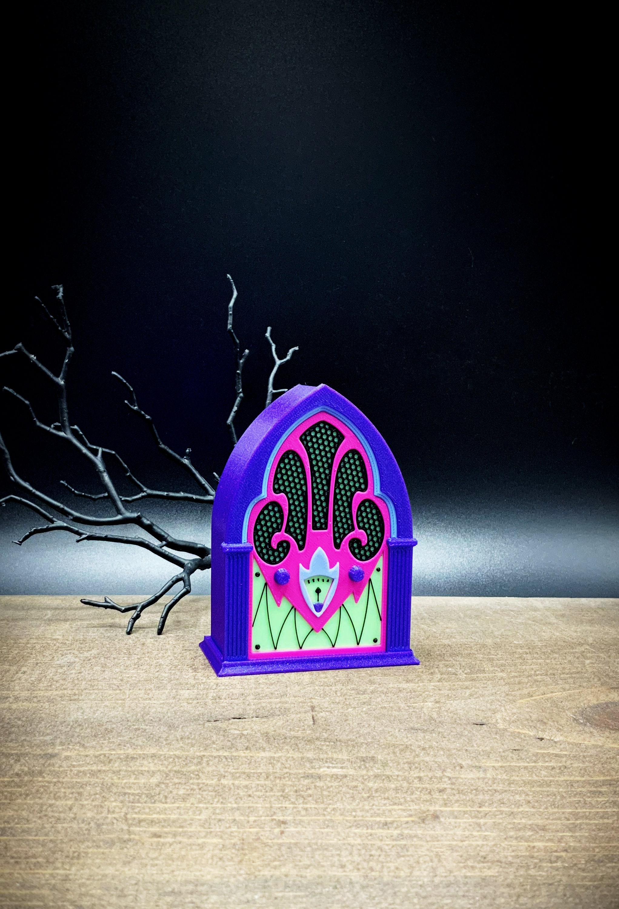 Mini Alastor Cathedral Radio Style Box Neon - Etsy