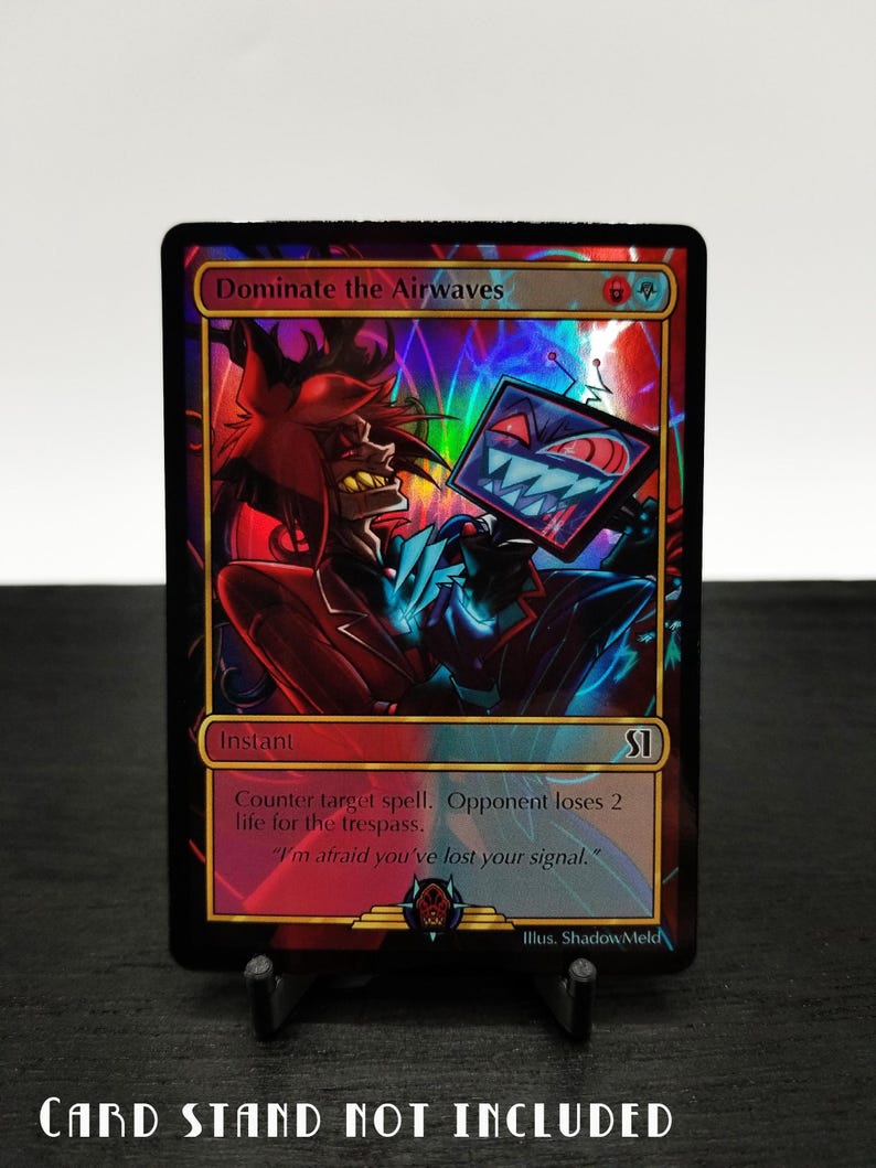 Hazbin Hotel Dominate the Airwaves Radiostatic Fancard TCG Style - Etsy