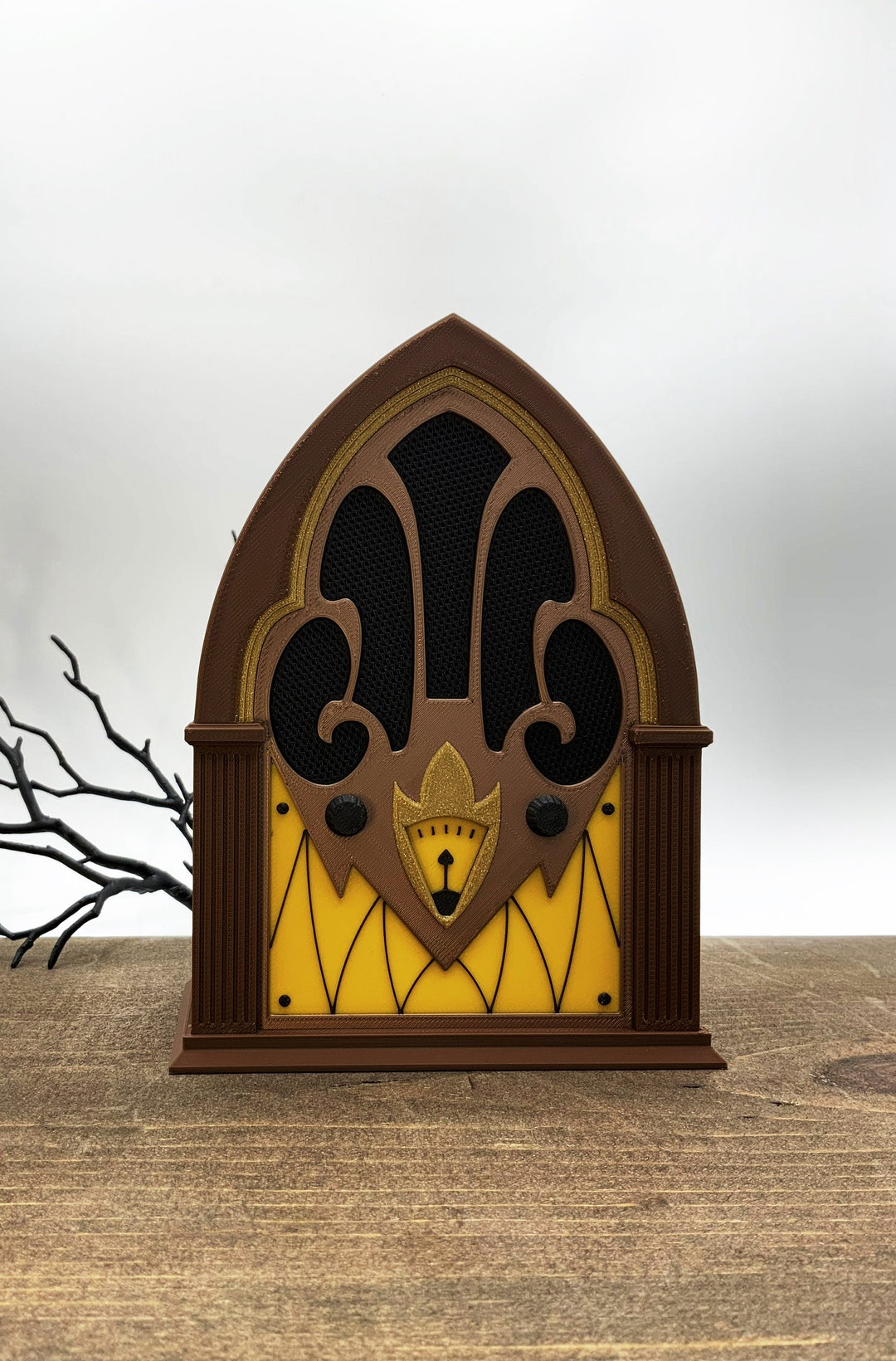 Alastor Cathedral Radio Style Box for Speaker Classic Brown - Etsy