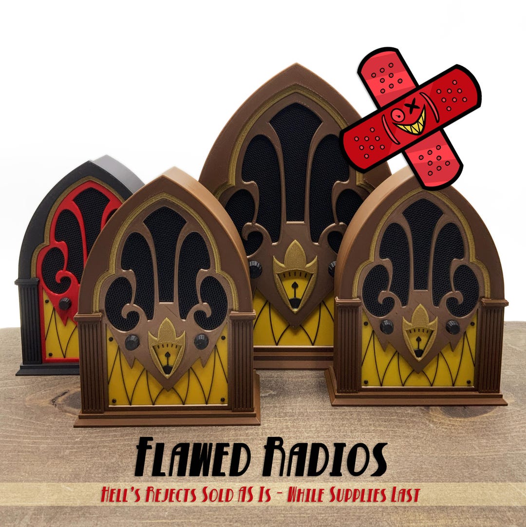 FLAWED Alastor Cathedral Radio Style Box - Etsy