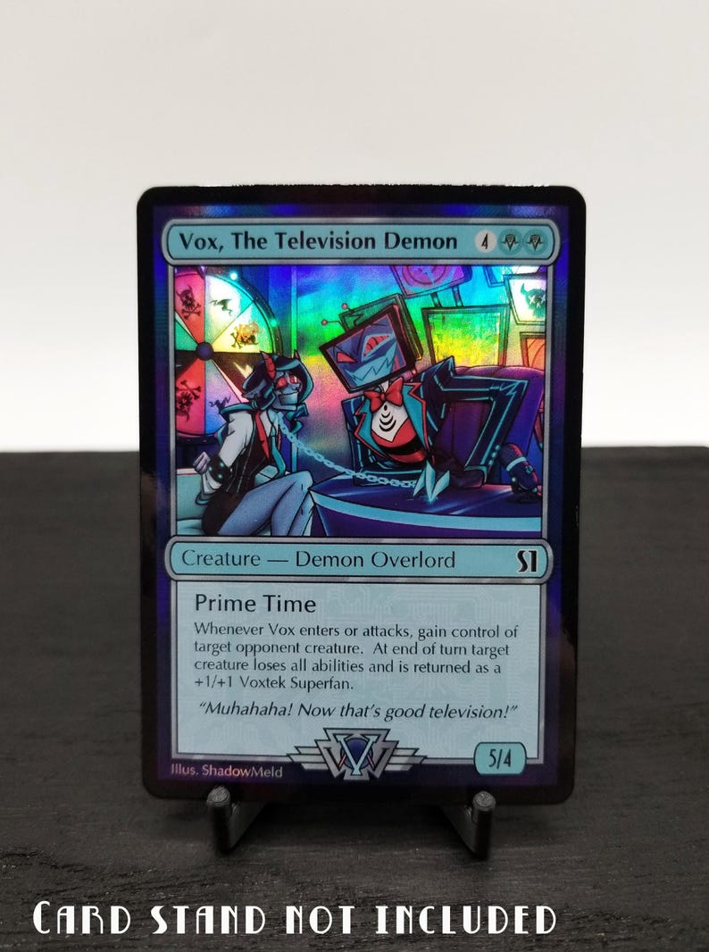 Hazbin Hotel Vox Fancard TCG Style - Etsy