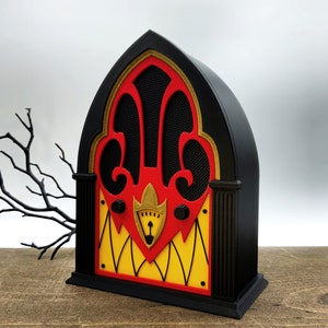 Alastor Cathedral Radio Style Box for Speaker Red and Black - Etsy