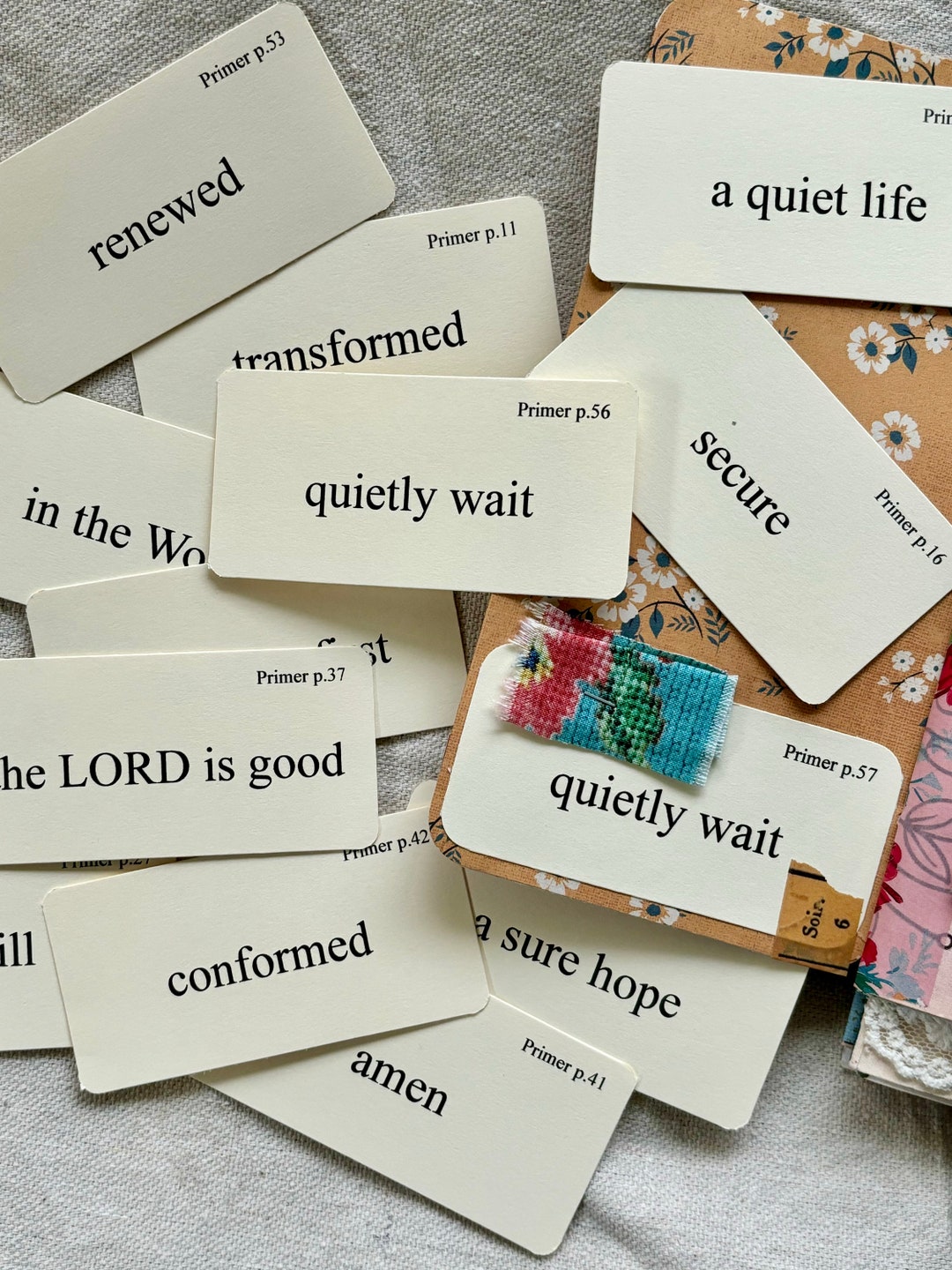 Quietly Wait Flashcards DIGITAL - Etsy