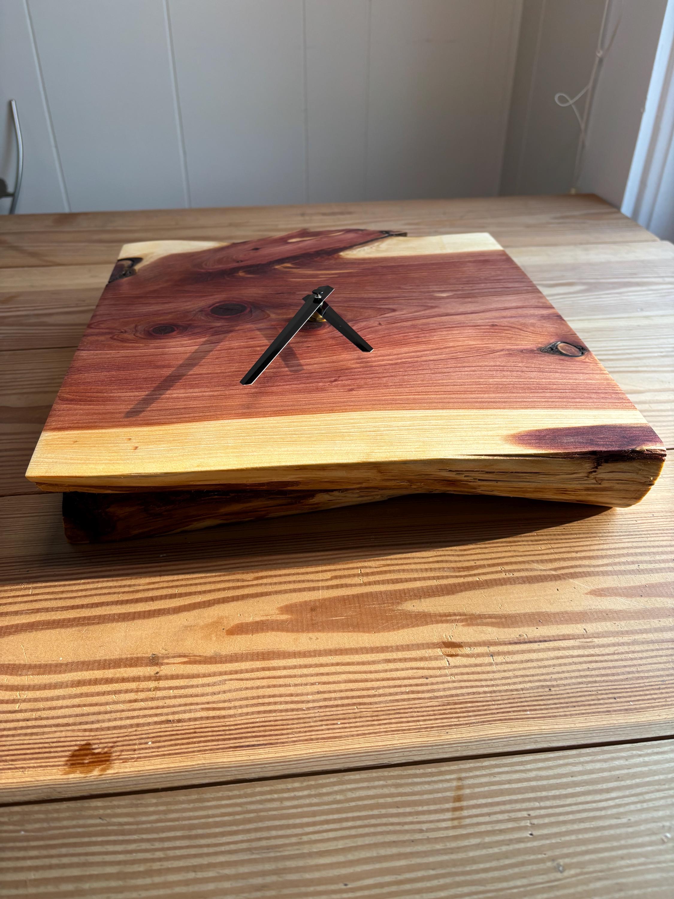 Live Edge Red Cedar Clock! - Etsy
