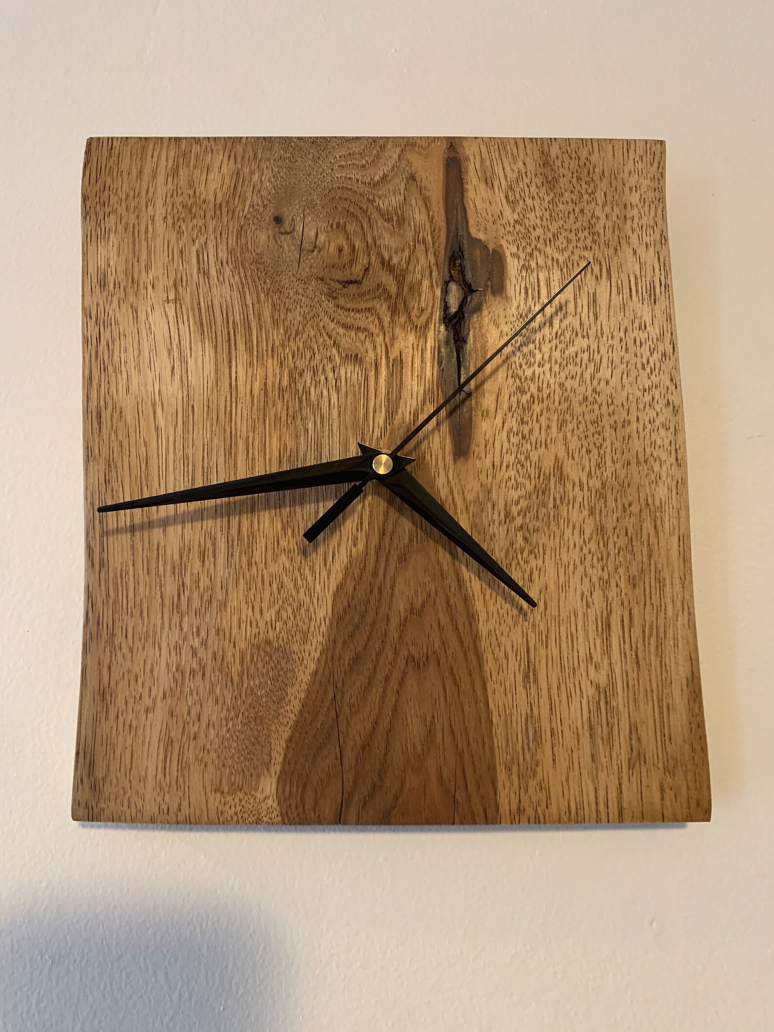 Live Edge Hickory Clock - Etsy