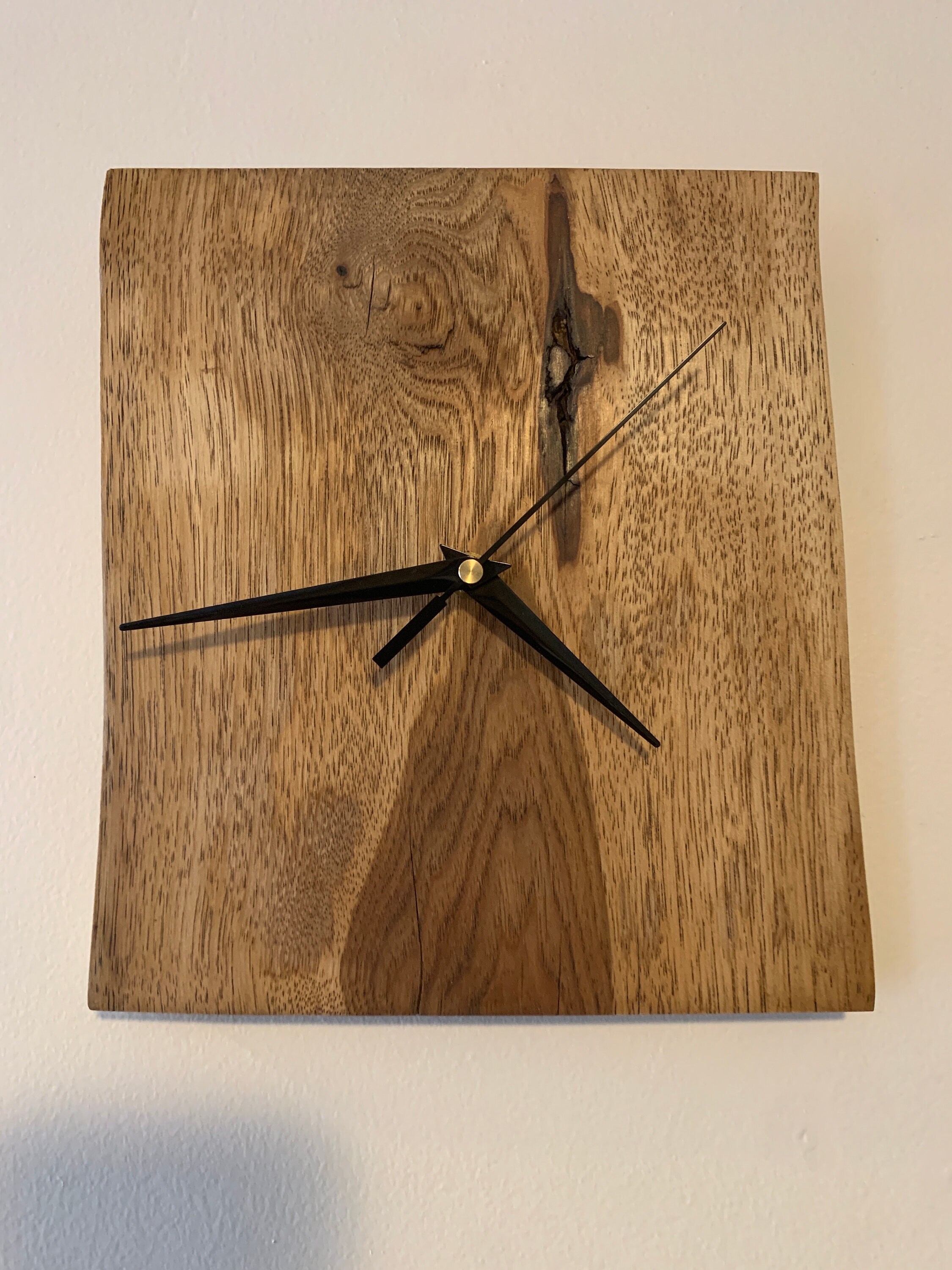 Live Edge Hickory Clock - Etsy