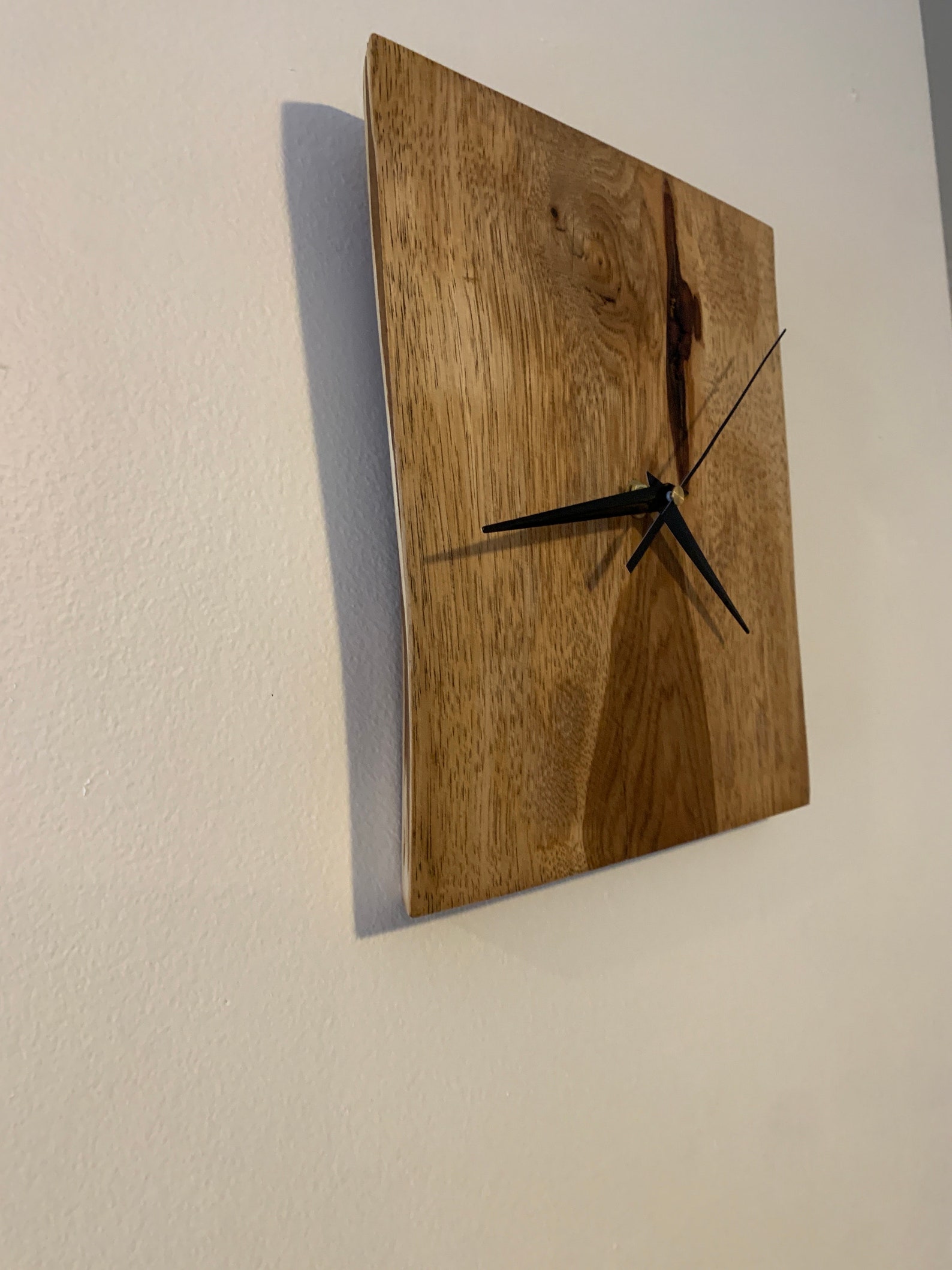 Live Edge Hickory Clock - Etsy