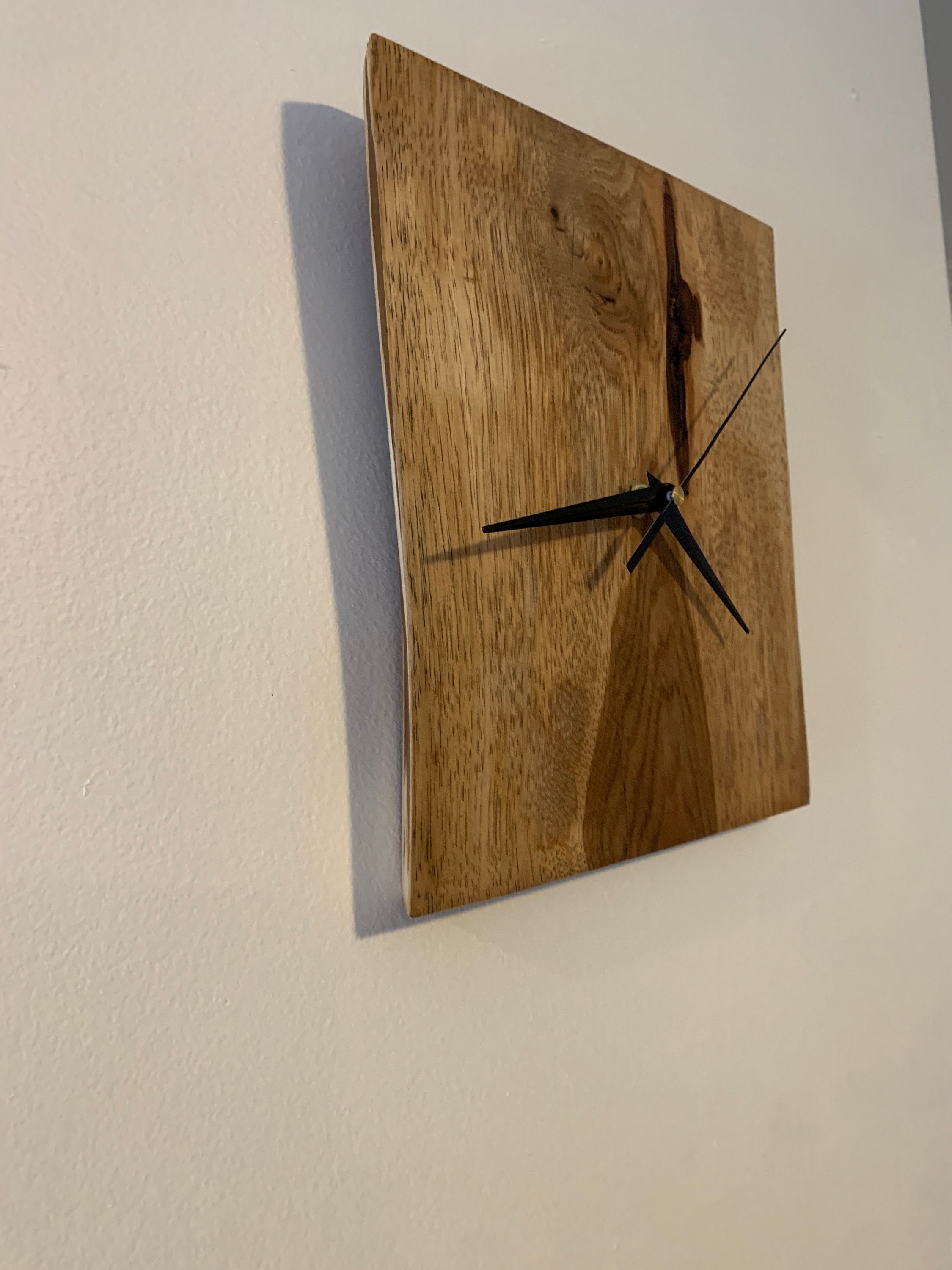 Live Edge Hickory Clock - Etsy