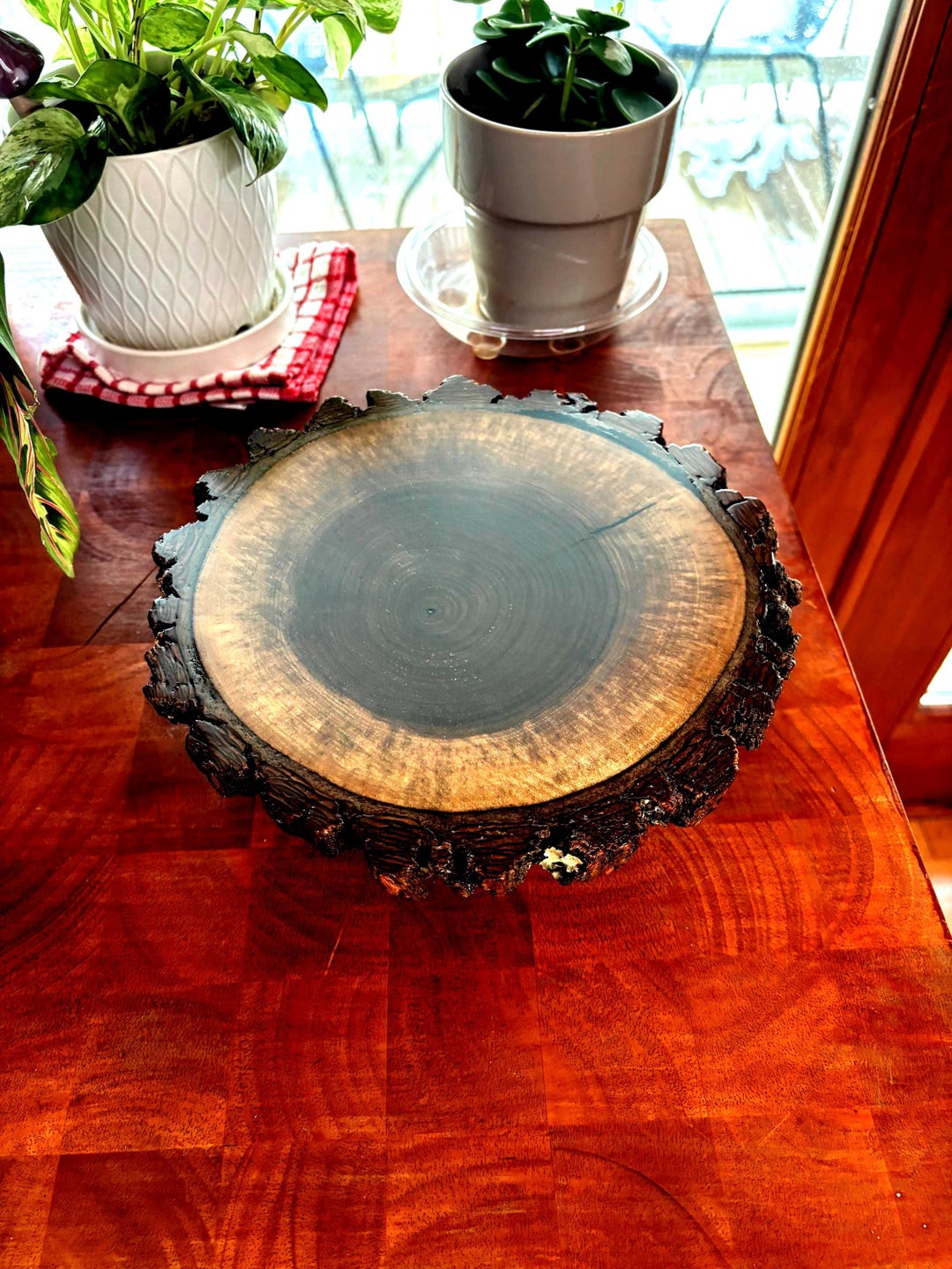 Live Edge Walnut Wood Centerpiece - Etsy
