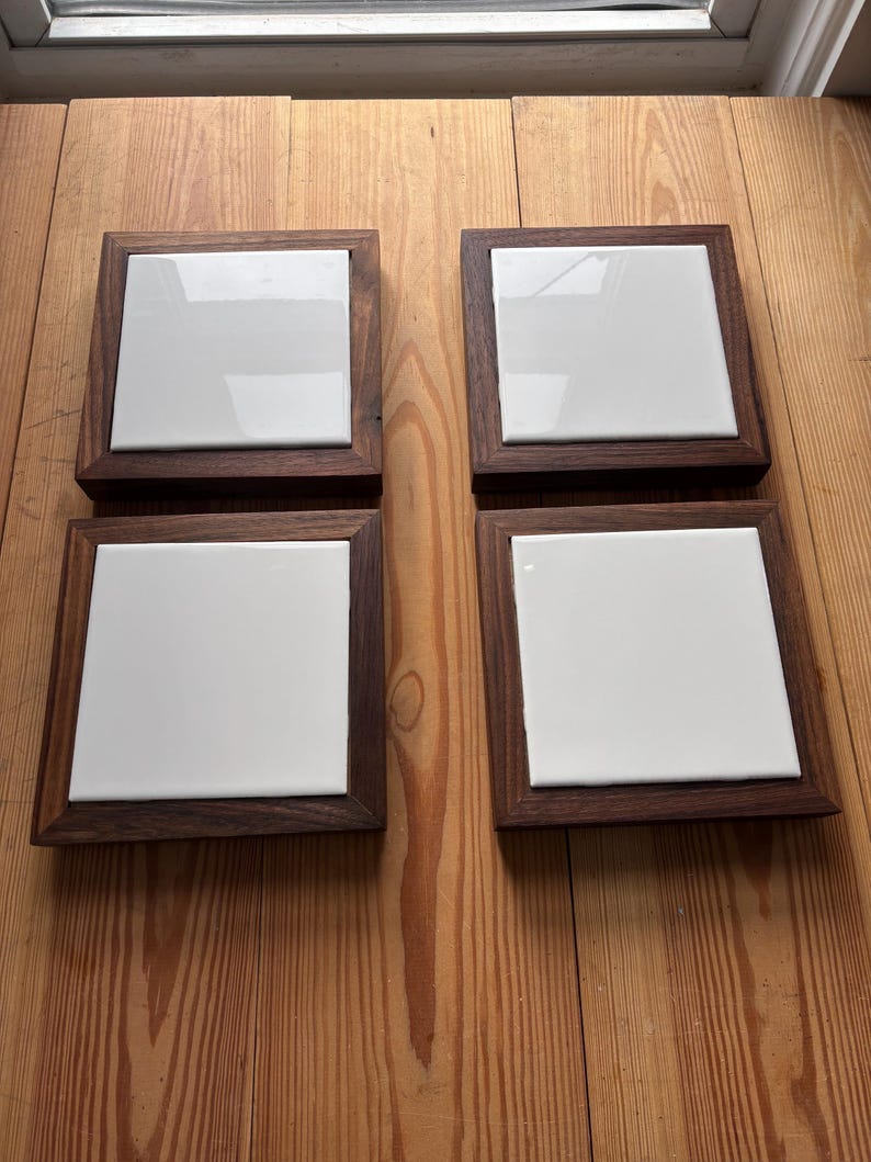Walnut Wood Trivet With Ceramic Tile - Etsy