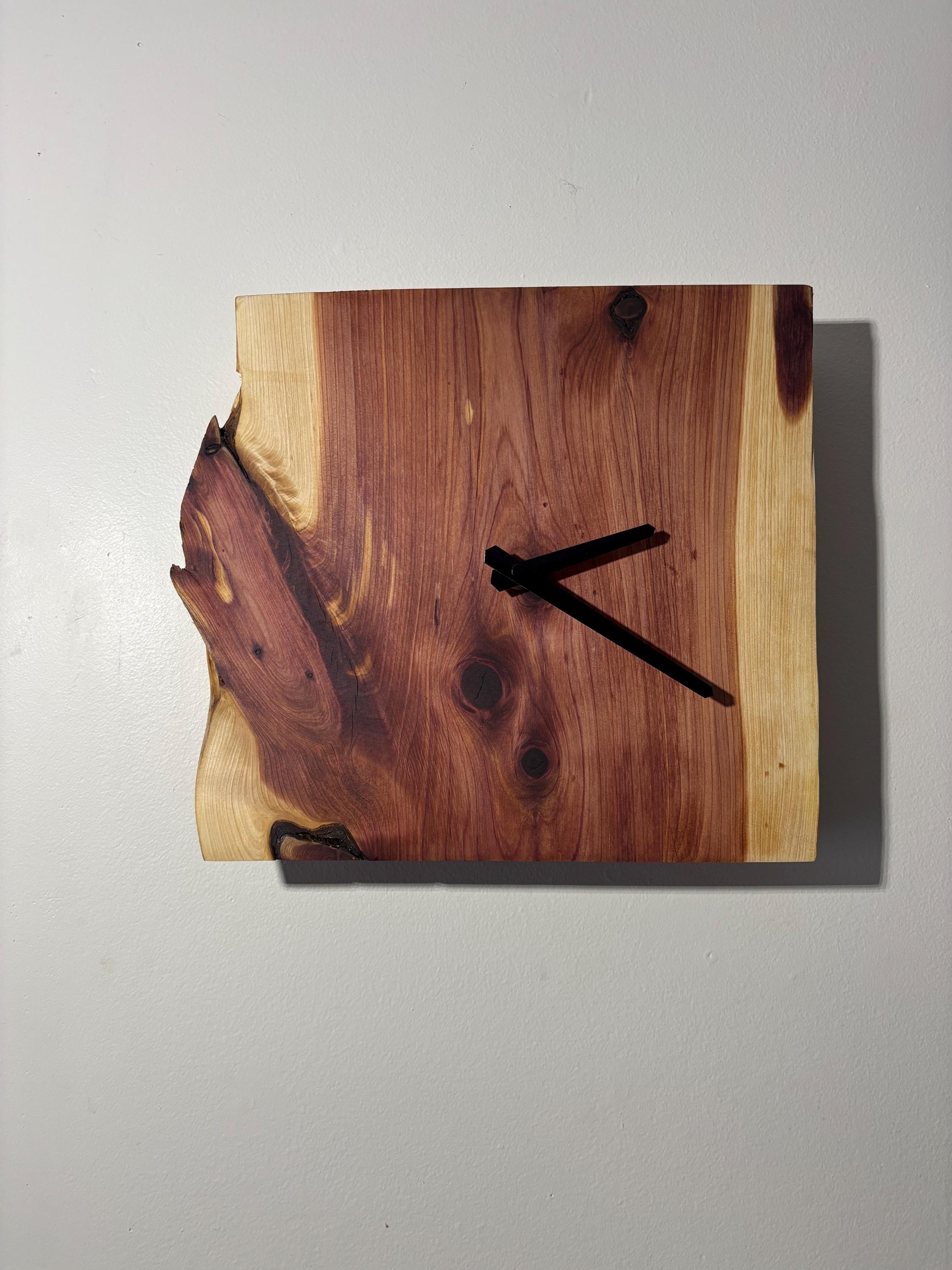 Live Edge Red Cedar Clock! - Etsy