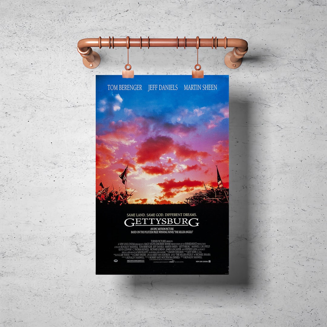 Gettysburg Movie Poster, Unframed Room Decoration, Home Decor, Retro ...