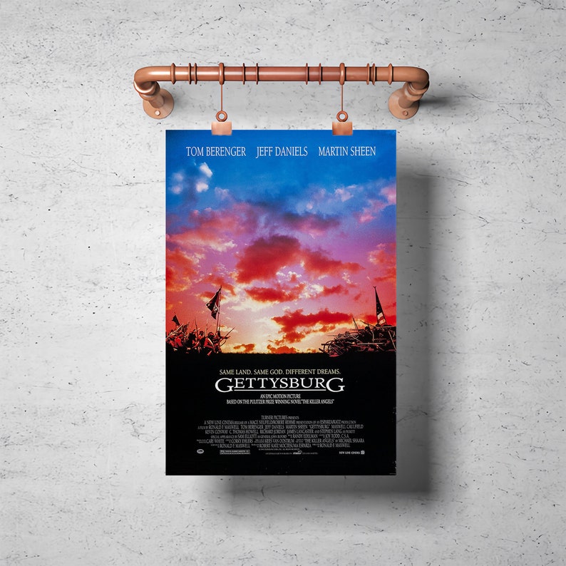 Gettysburg Movie Poster, Unframed Room Decoration, Home Decor, Retro ...