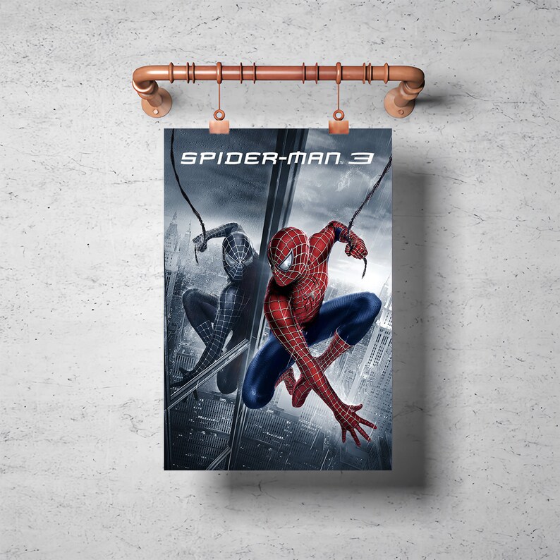 Spider-man 3 Movie Poster, Unframed Room Decoration, Home Decor, Retro ...