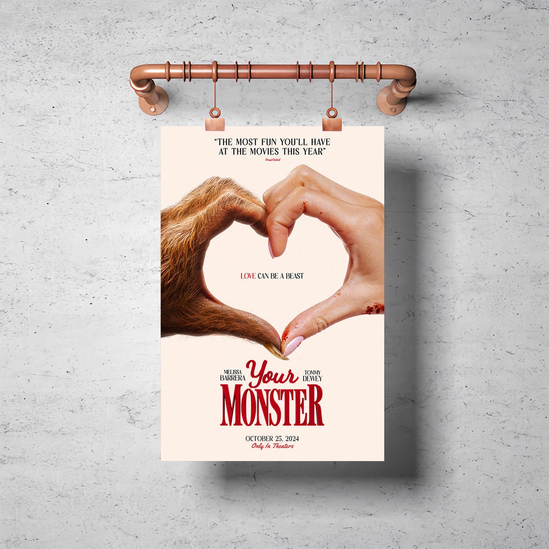 Your Monster Movie Poster, Unframed Room Decor, Home Decor, Retro Film ...