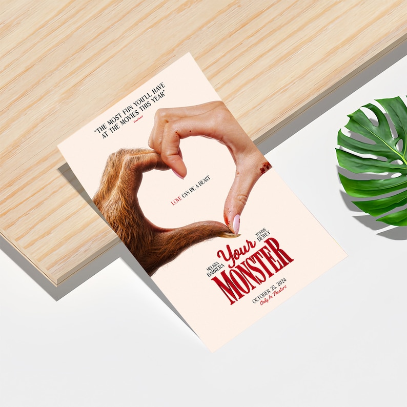 Your Monster Movie Poster, Unframed Room Decor, Home Decor, Retro Film ...