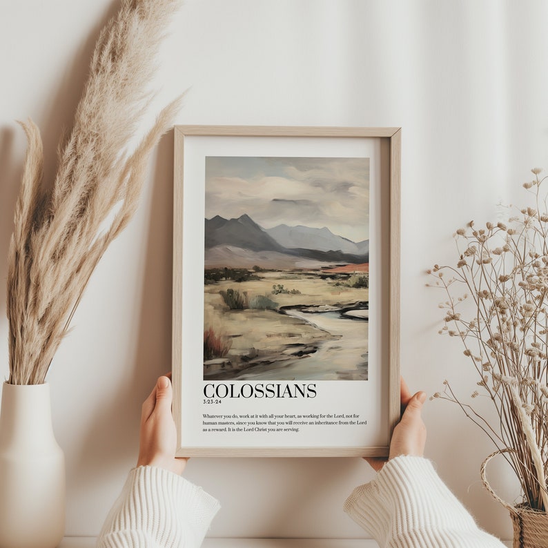 Christian Wall Art | Bible Verse Print | Modern Scripture Decor ...
