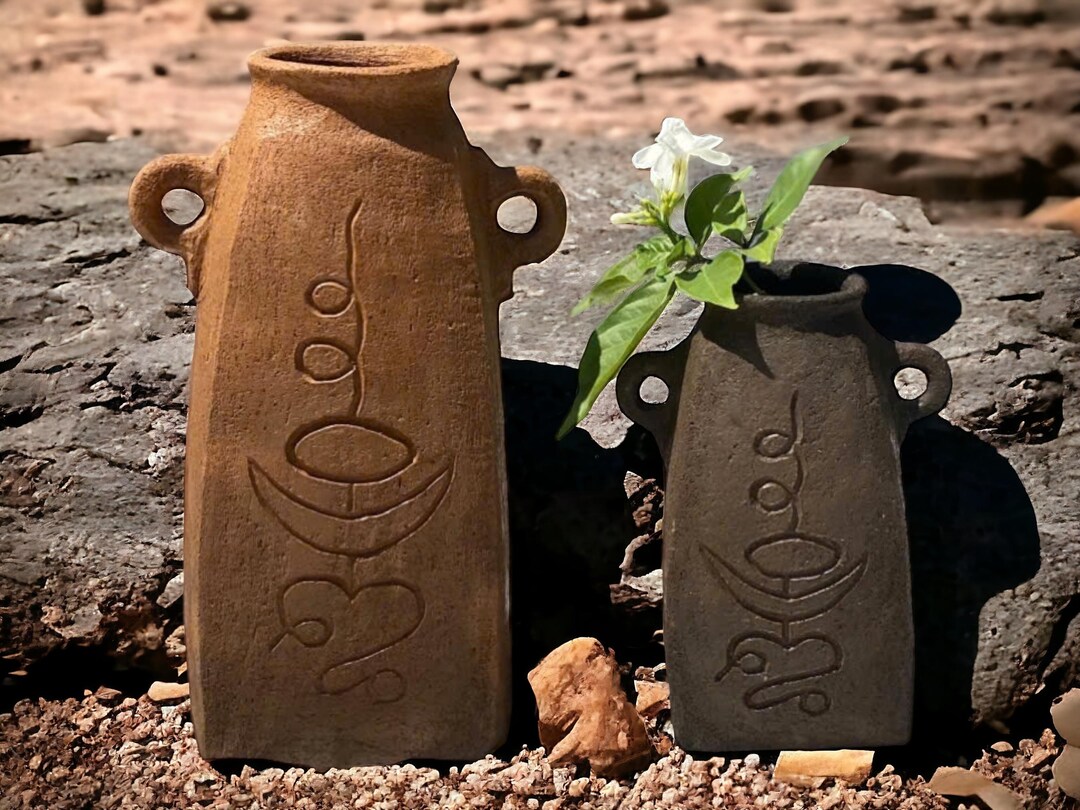 Vietnamese Handcrafted Clay Ceramic Pottery Hand-painted Haomkar omkar ...