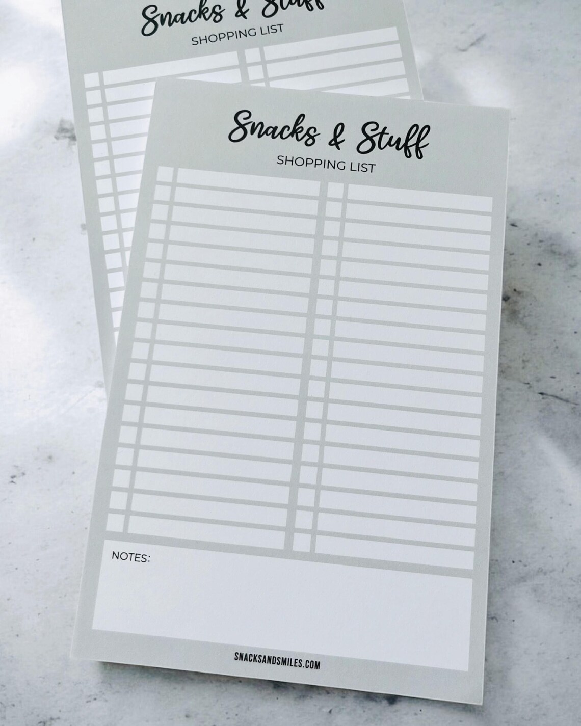 Snacks & Stuff Checklist Notepad | 50-sheets, 5.5 X 8.5 Inches ...