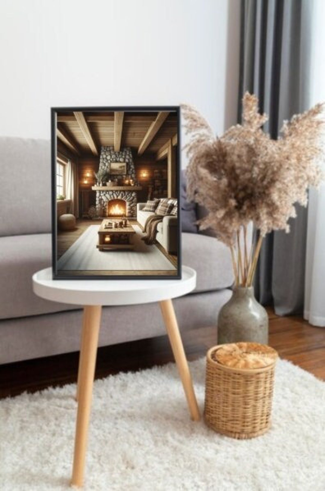 Fireplace Wall Art Prints, Instant Download, Wall Art, Home Decor, Wall ...