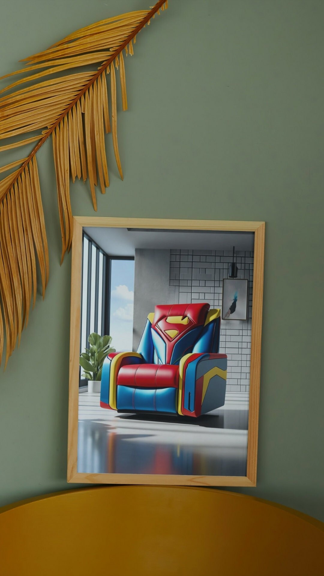 Colorful Retro Wall Art Digital Print, Vintage Modern Art Print ...