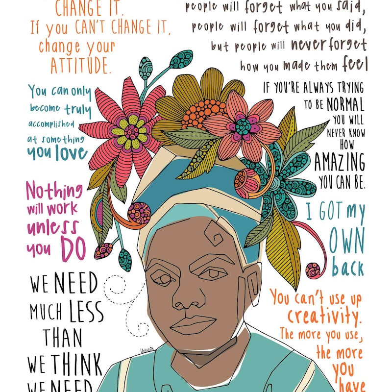 Maya Angelou Art - Etsy