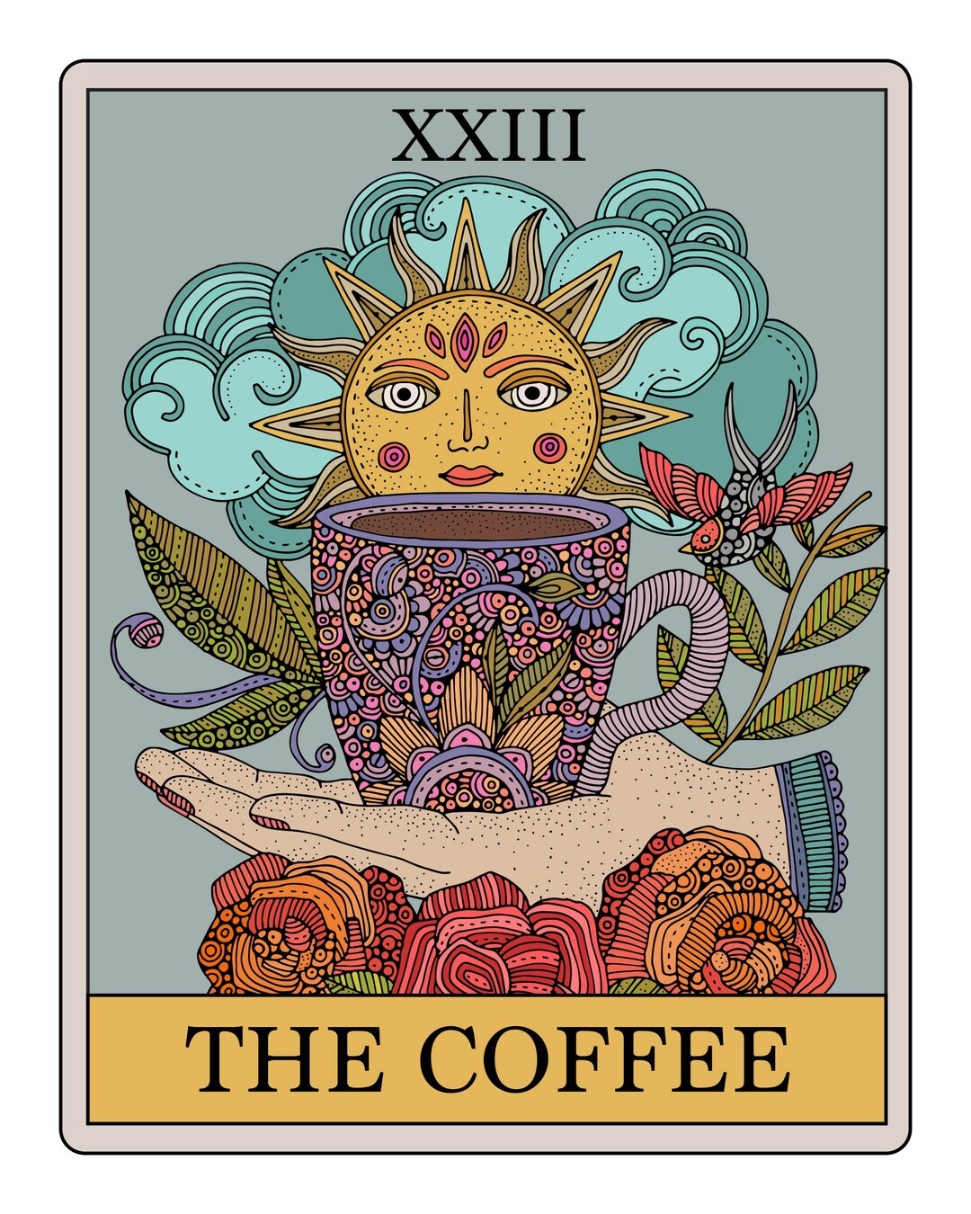 The Coffee - Tarot Style/kitchen / Kitchen Decor / Decoration ...