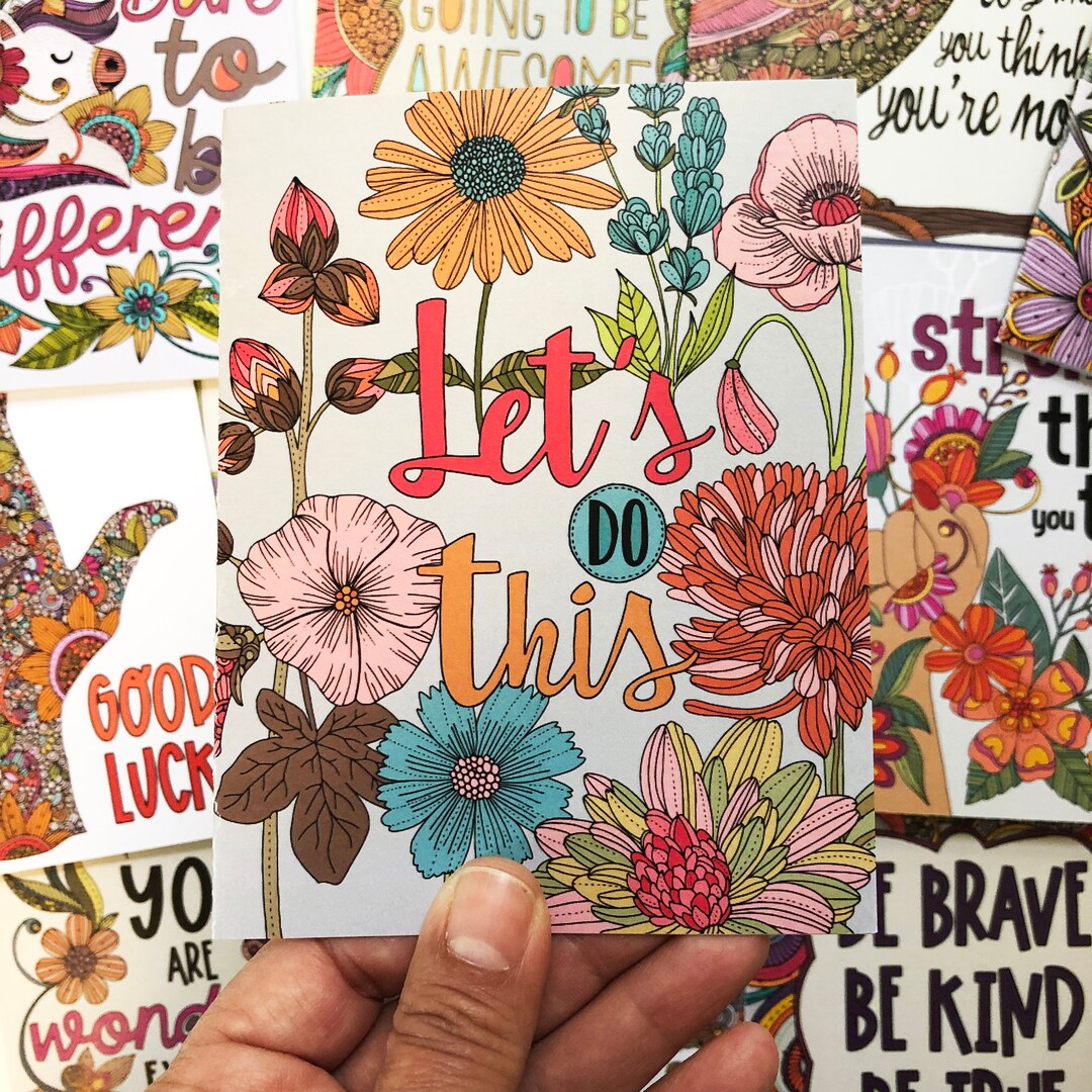 More Inspirational Greeting Cards Empowering Cards - Etsy