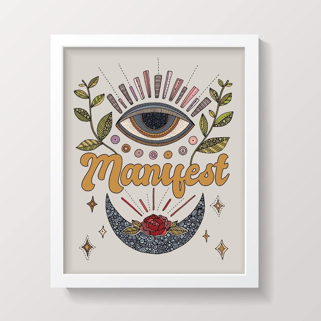 Manifest, Art Print, Home Decor - Etsy