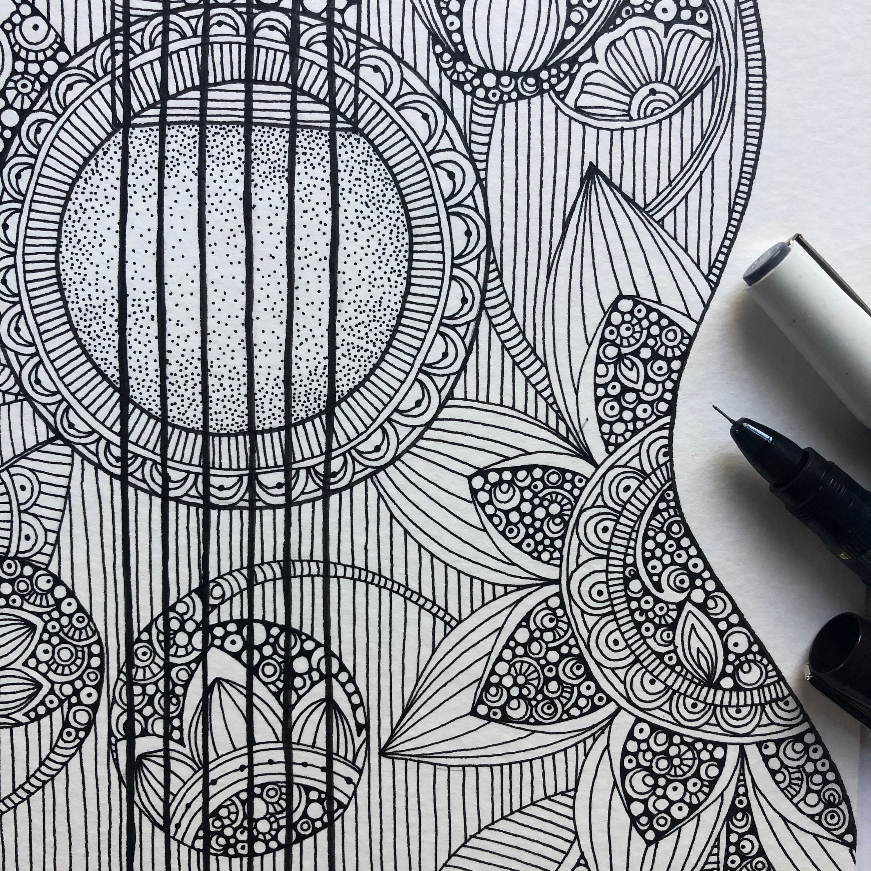 Pen drawing art store