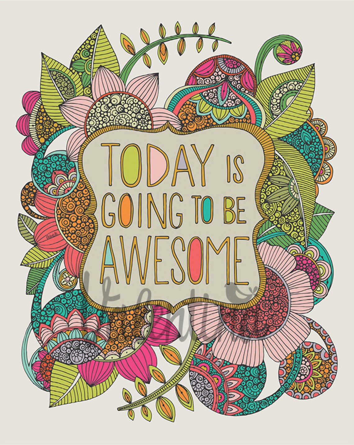 Today is Going to Be AWESOME! Best Seller Print Inspirational Print ...