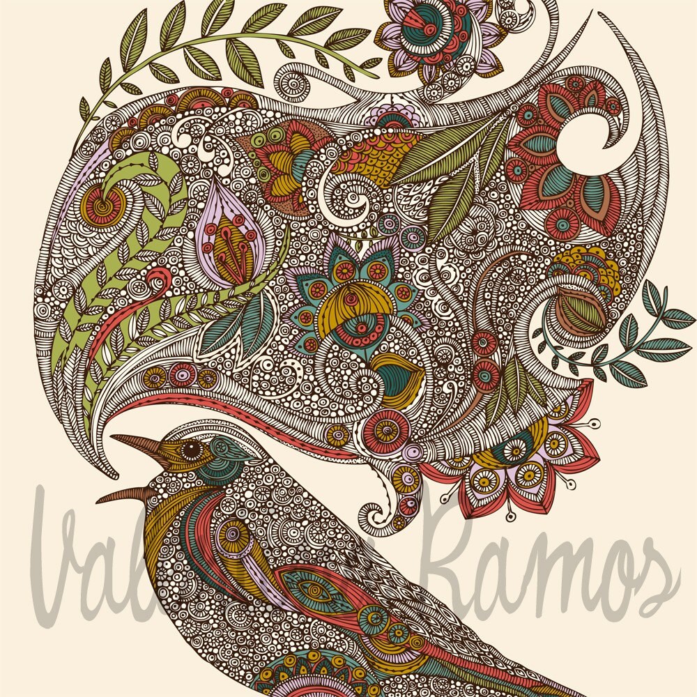 Random Talking Art Print Bird Decor Decor Room decor | Etsy