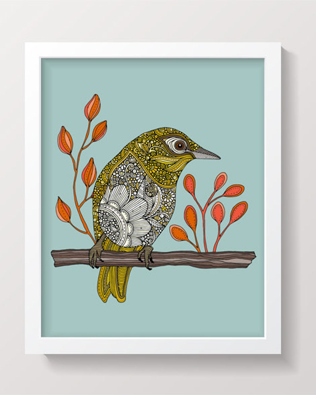 Jose the Warbling White Eye- Bird Print, Birding, Bird Watching, Nature ...