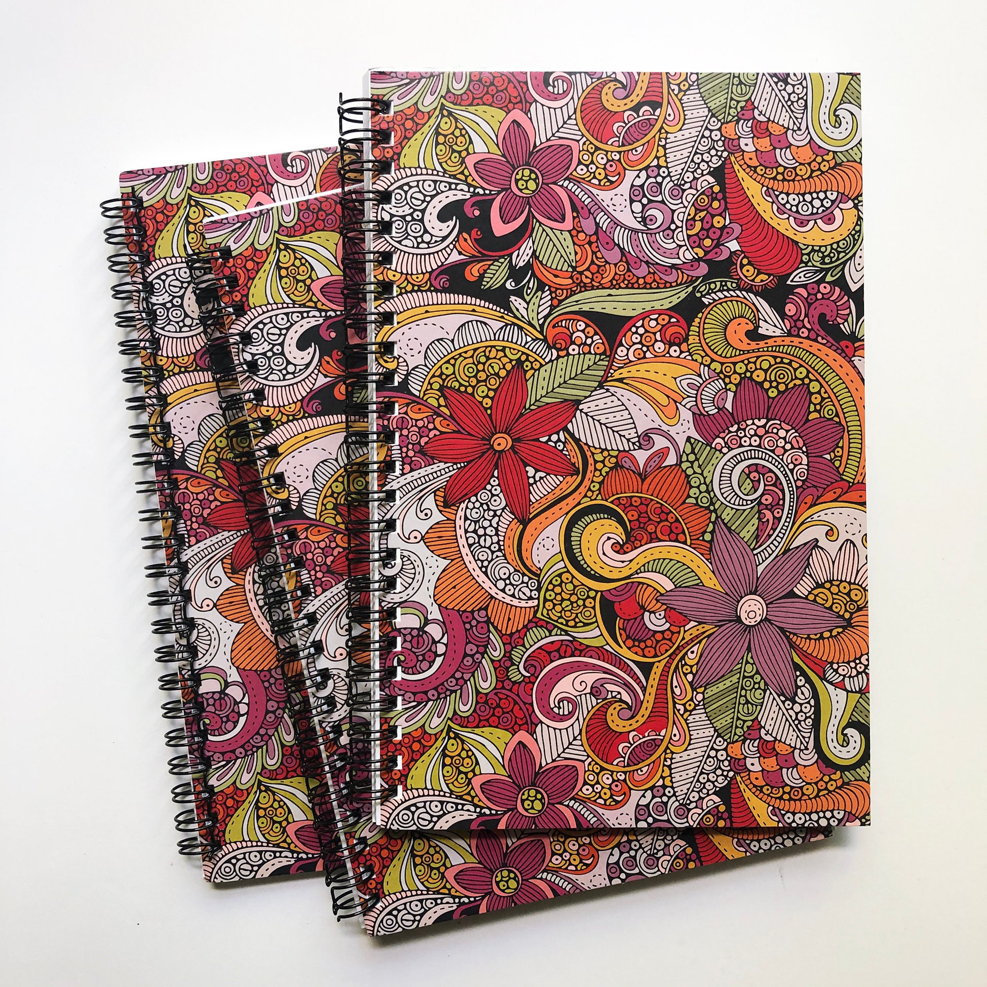 Doodles Cute notebook Spiral Notebook Journal Diary | Etsy