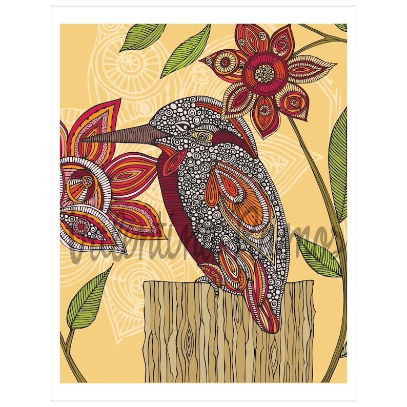 Dean the bird Art Print Bird Decor Decor Room decor | Etsy