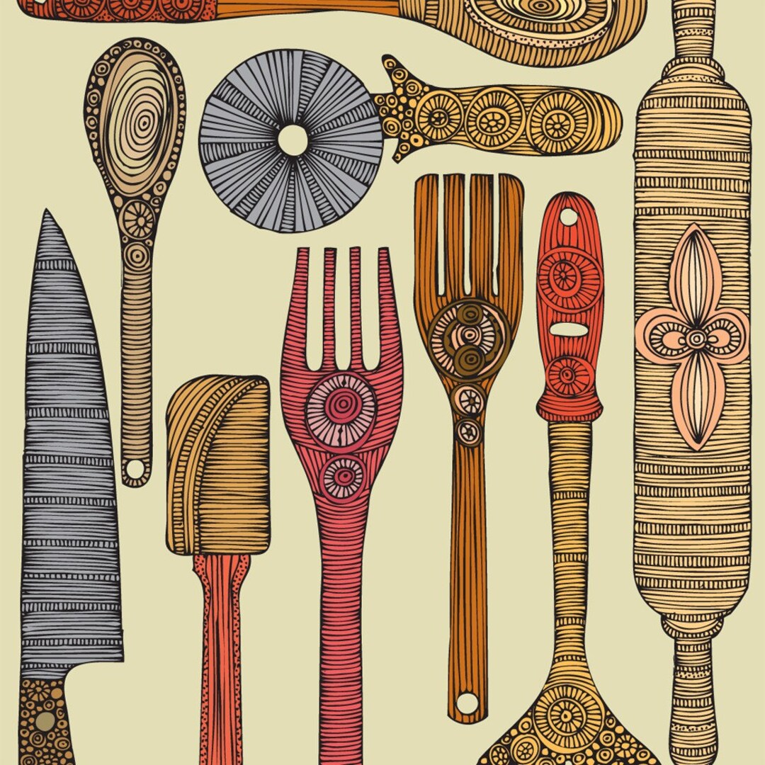 Let's Cook - Home Decor - Kitchen Art -decor - Room Decor - Flowers ...